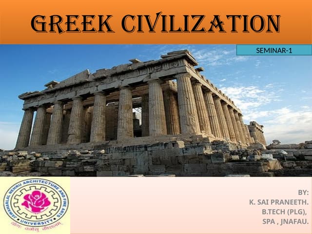 Greek civilization | PPTX