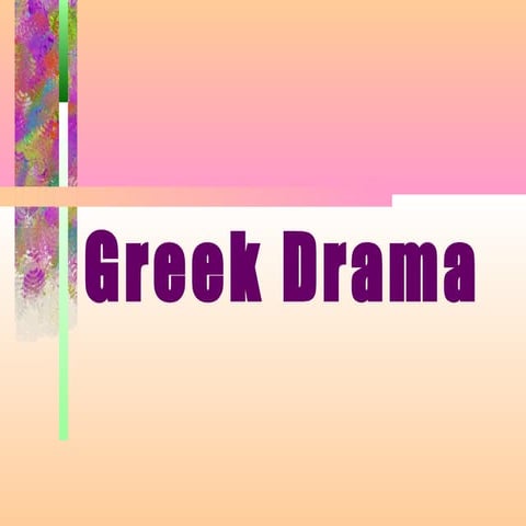 Greek drama powerpoint | PPT