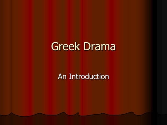 Greek Theatre | PPT