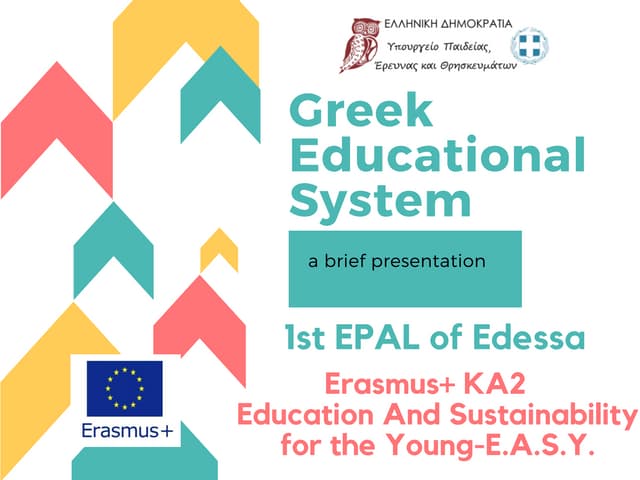Educational system in Greece | PPTX
