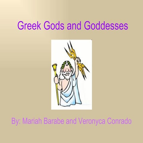 Greek gods and goddesses | PPT