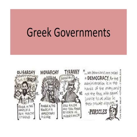 Greek governments | PPTX