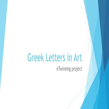 Greek letters in art | PPTX