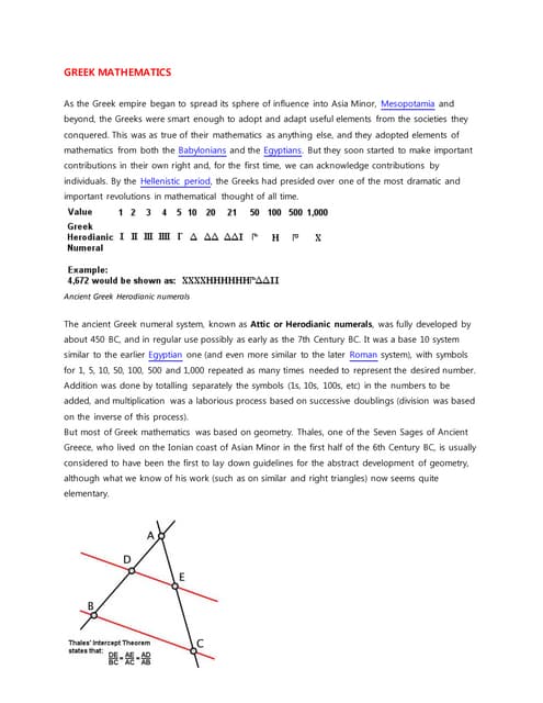 History of geometry | PDF | Geography | Science