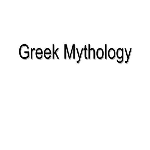 Day 2 Greek mythology | PPTX