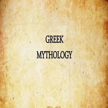 Greek Mythology | PPTX