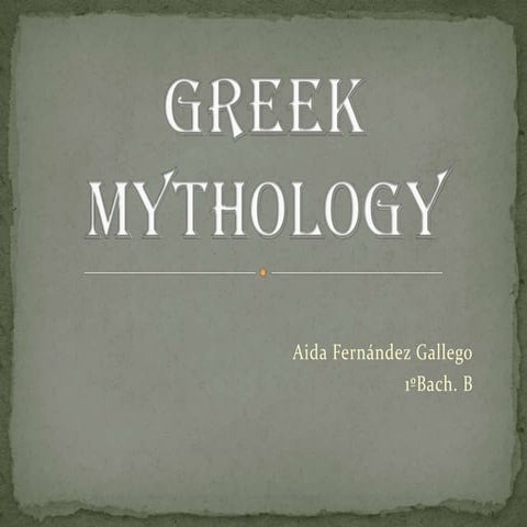 Greek mythology | PPTX