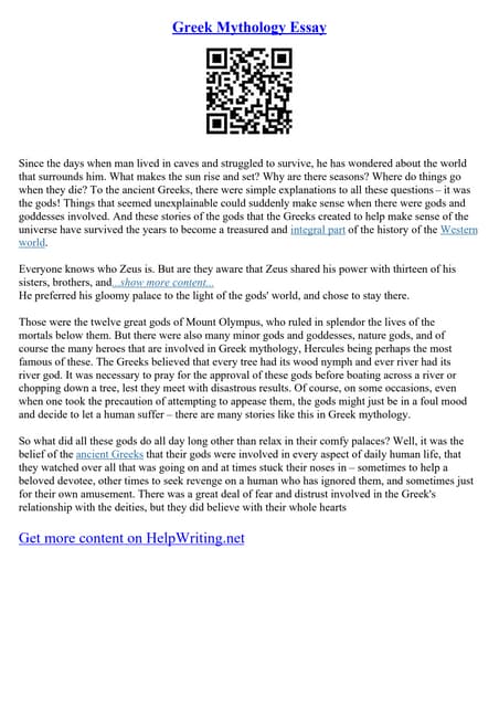 Essay On The Myth Of Sisyphus | PPT