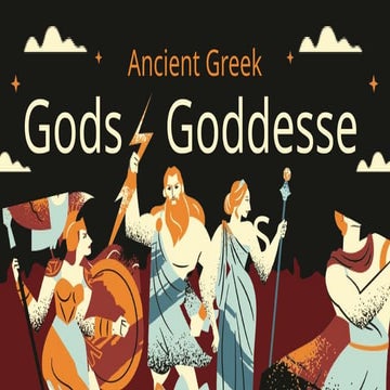 Greek Mythology Gods and Goddesses ELA Presentation in Black, Red, and ...