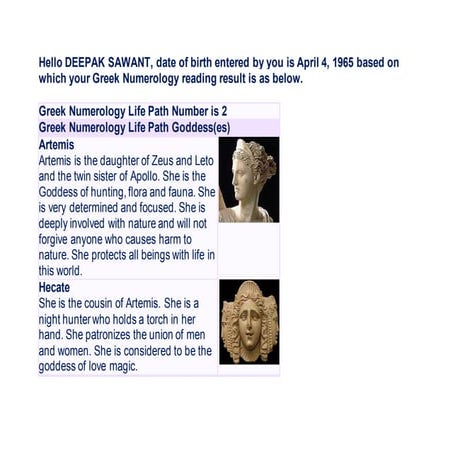 Greek numerology reading | DOCX