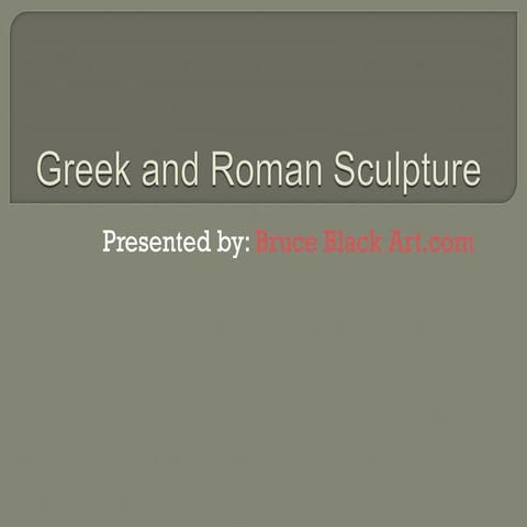 Greek&roman sculpture | PPT
