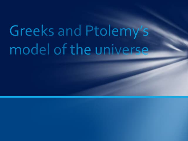 The Worldview of Anaximander | PPTX