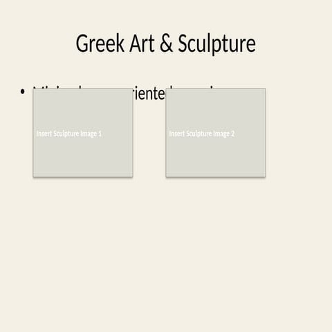 Evolution of Greek Sculpture Timeline ppt | PPTX