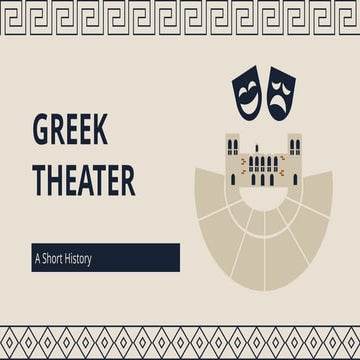 Greek and roman theatre | PPTX