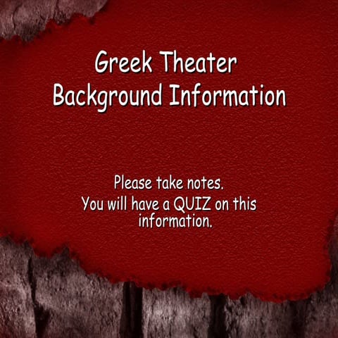 Greek Theater: Oedipus & Antigone | PPT