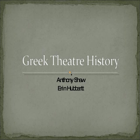 Theatre masks of ancient greece | PPT