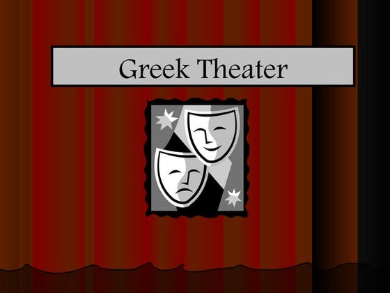 Theatre- Powerpoint Presentation for Grade 9 | PPT