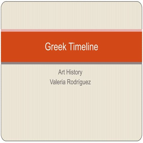 Greek timeline | PPT