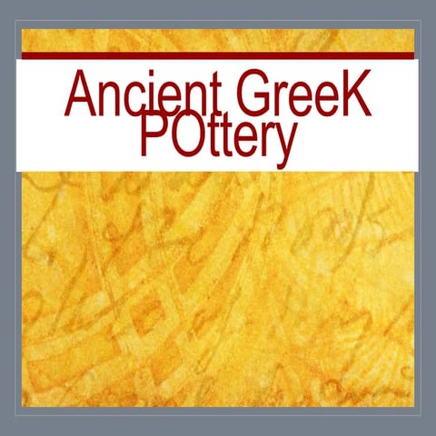 Ancient Greek Vases slideshow | PPSX
