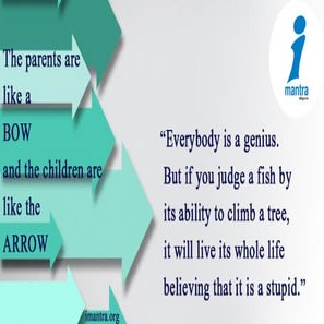 The parents are like a BOW and the children are like the ARROW | PDF