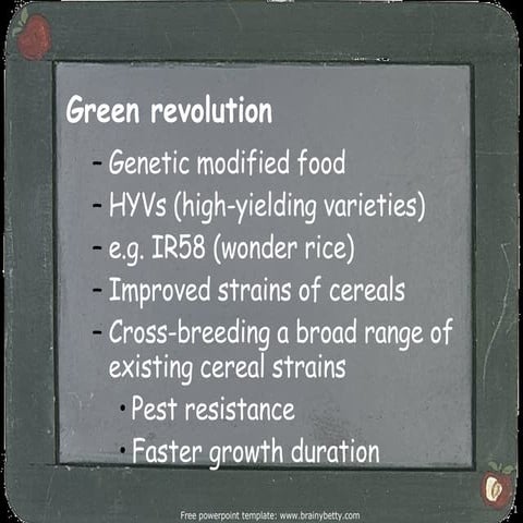Sec 4 Exp Green & Blue Revolution | PPT