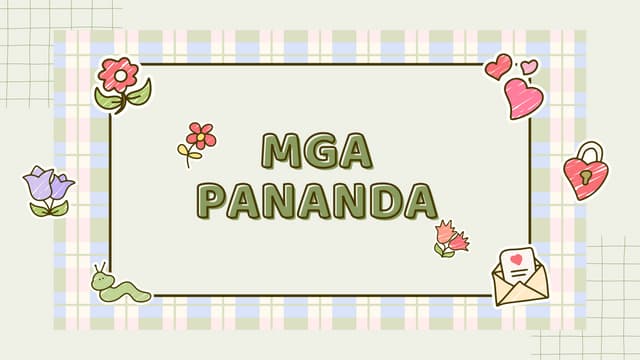 Mga pananda | PPTX