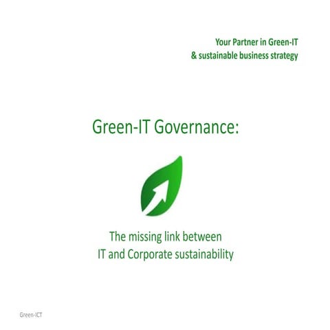Green ict front presentation | PPT