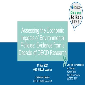 Green Talks LIVE | Assessing the Economic Impacts of Environmental ...