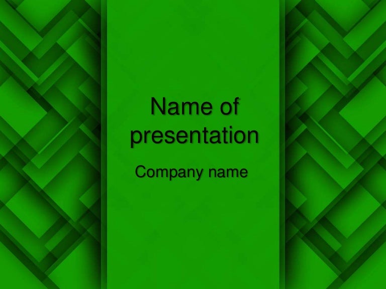 Green Abstract powerpoint template