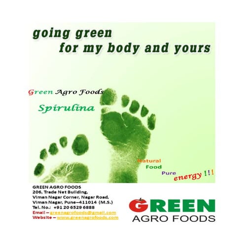 Green agro foods spirulina | PDF