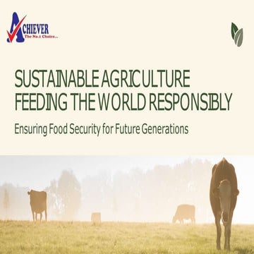 TYPES OF AGRICULTURE -Diverse Farming Methods | PPTX