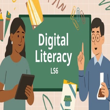 Green and Brown Illustrated Digital Literacy Presentation.pptx