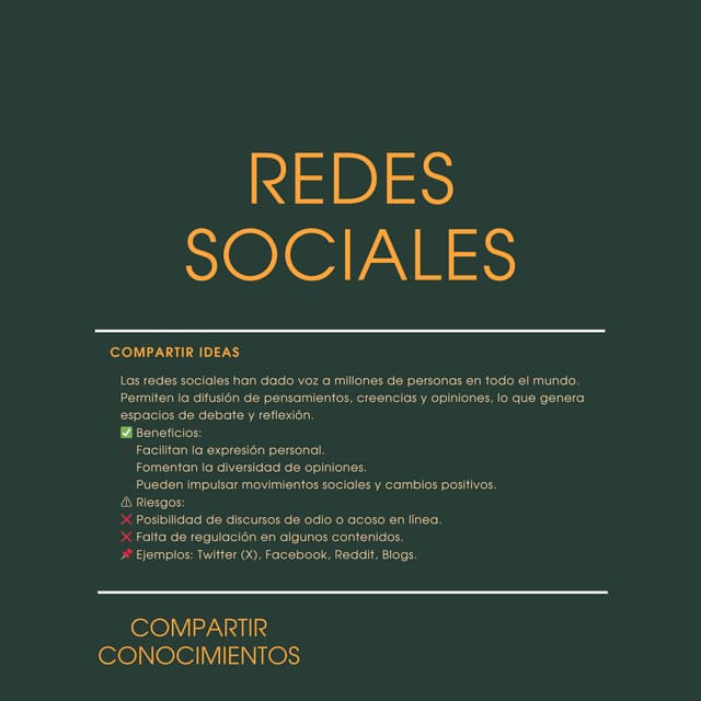 REDES SOCIALES COMPARTIENDO INFORMACION. | PDF