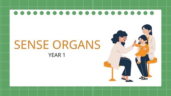 Brown and Red Simple Illustrative Science Five Senses Educational ...