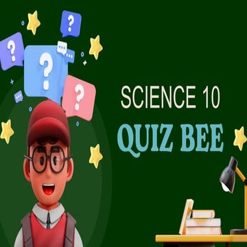 quiz bee science 10 | PPTX