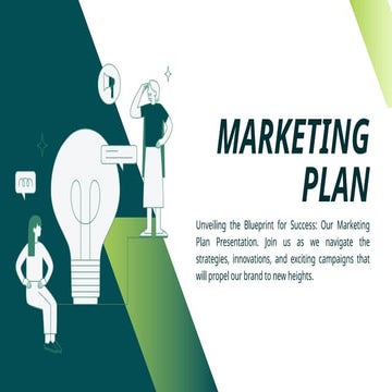 Green And White Illustrative Marketing Plan Presentation.pptx