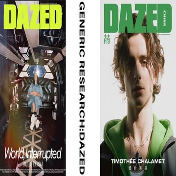 dazed magazine analysis | PDF