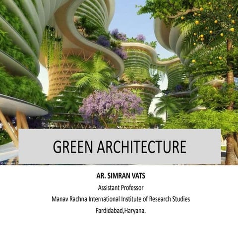 GREEN ARCHITECTURE | PPTX