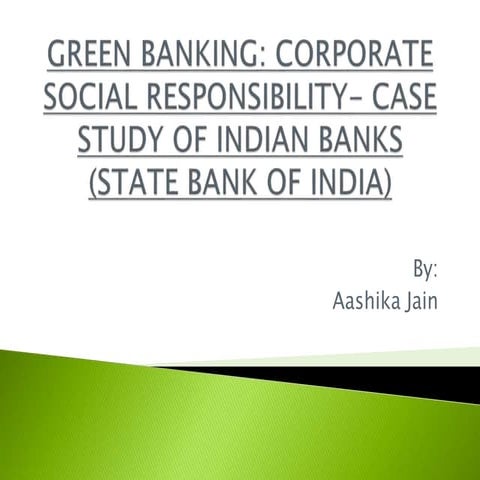 Green banking | PPTX