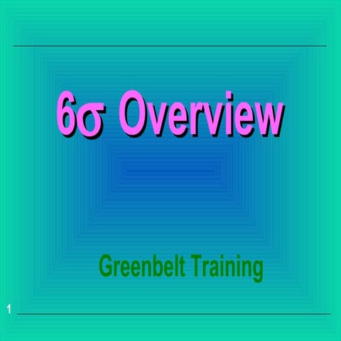 Green belt training | PPT | Business Accounting & Finance | Business
