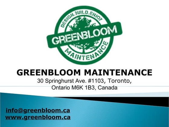 Greenbloom Landscape Design Inc. | PPT