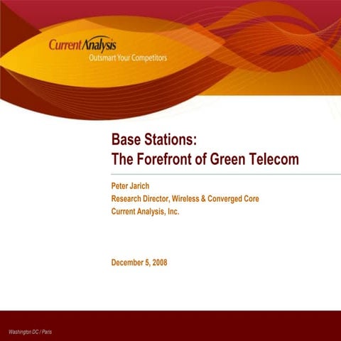 Base Stations - The Forefront of Green Telecom | PPT