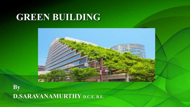 Green buildings | PPTX
