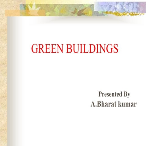 Green building | PPT