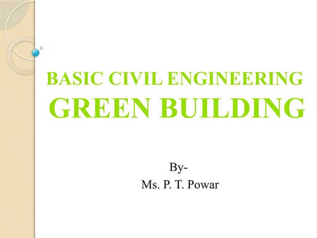 Energy Conservation Through Green Buildings | PPTX