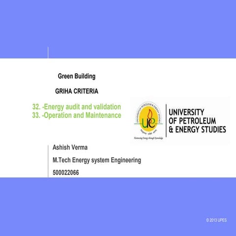 Green building GRIHA criteria 32 &33 | PPTX