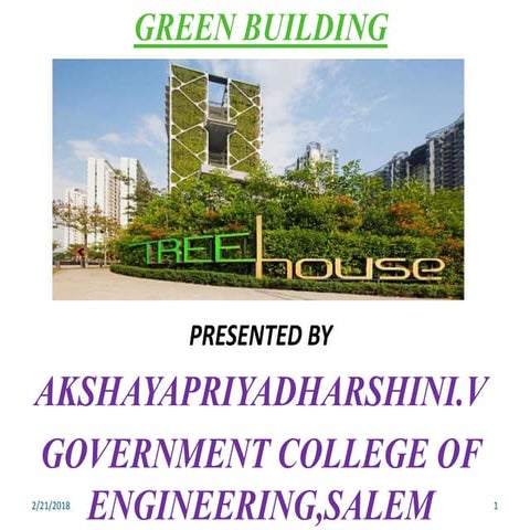 Green building ppt | PPTX