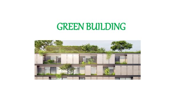Green buildings | PPTX