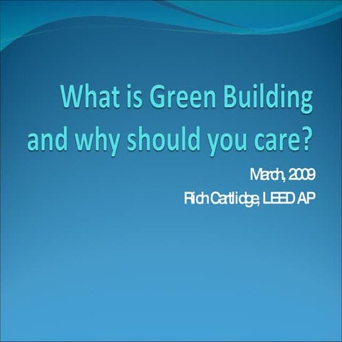 Green Building Presentation | PPT