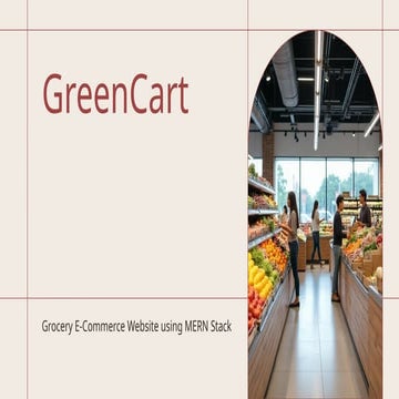 GreenCart online grocery store / shop.pptx